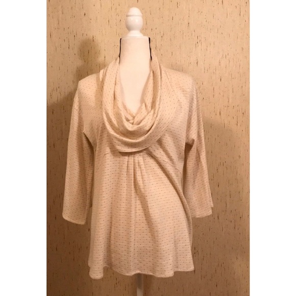 Sean by Sean Combs | Tops | Sean By Sean Combs Pin Dot Cowl Neck Top ...